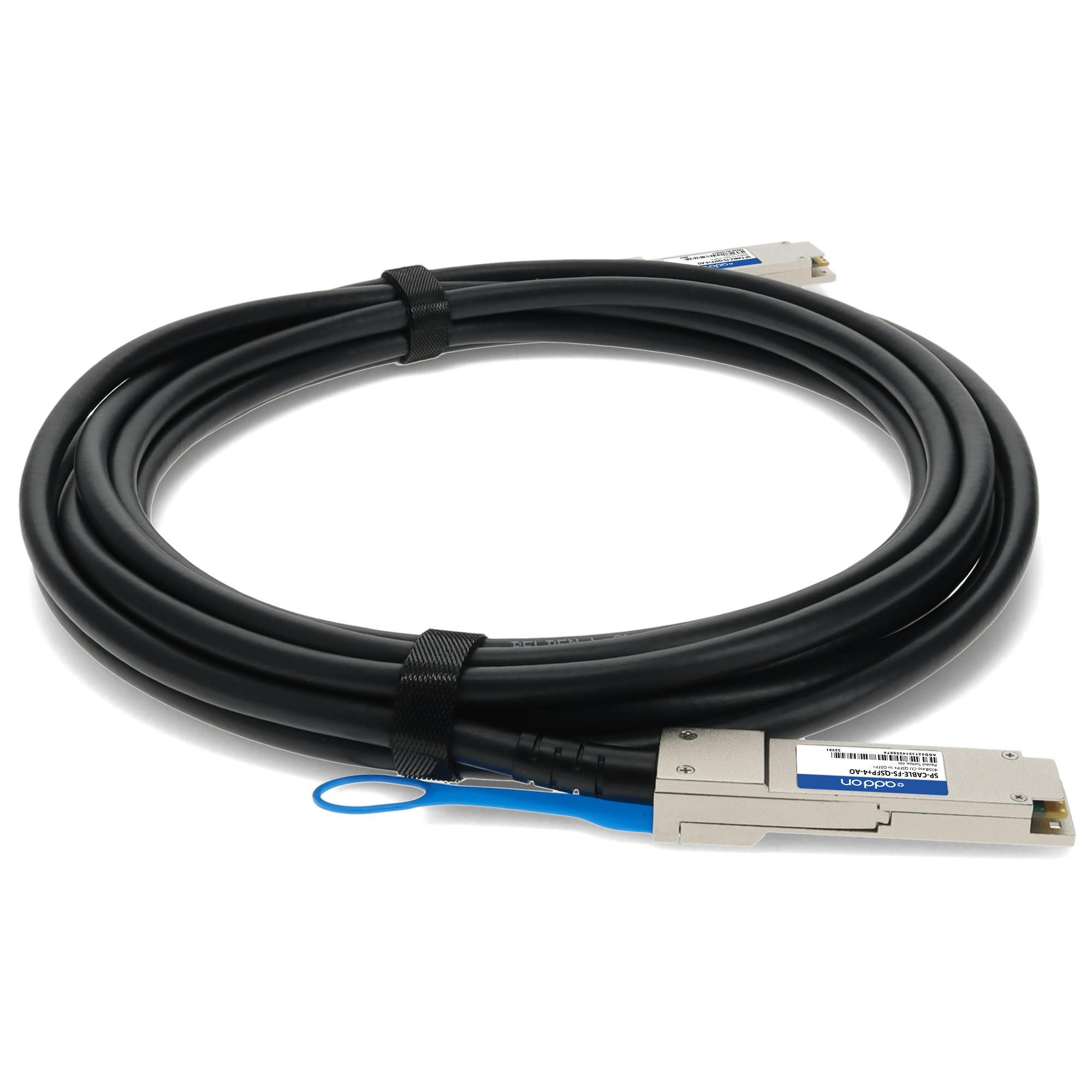 SP-CABLE-FS-QSFP+4-AO | Fortinet® | DACs & AOCs - AddOn Networks