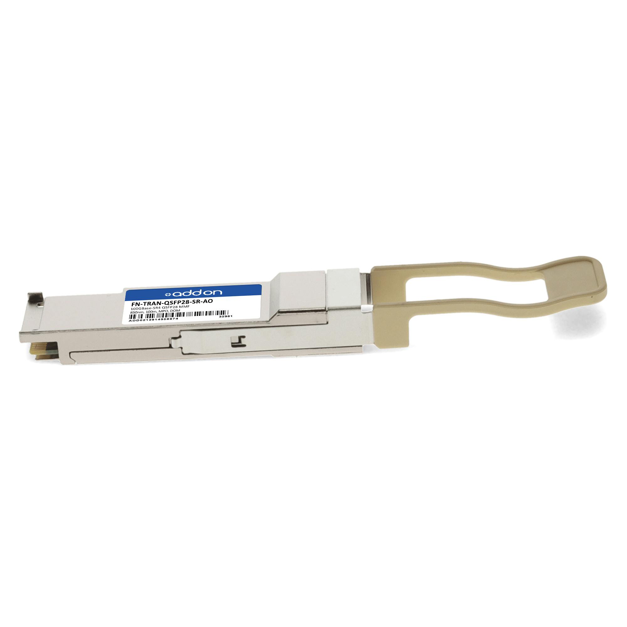 FN-TRAN-QSFP28-SR-AO | Fortinet® | Transceivers - AddOn Networks