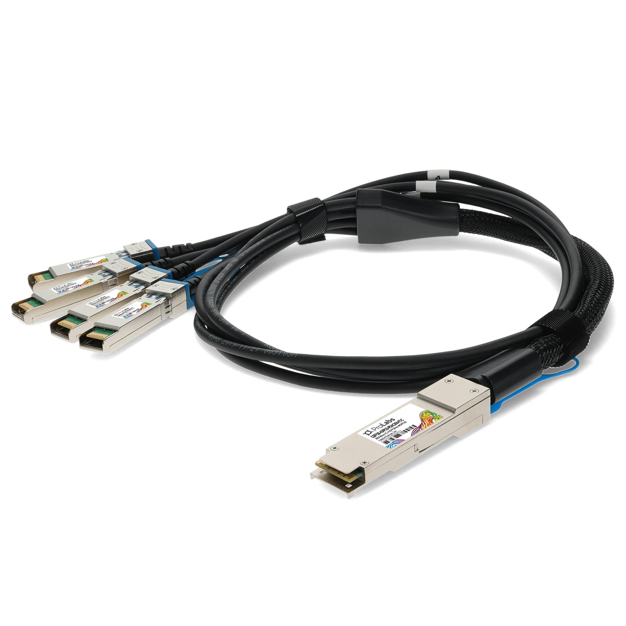 QSFP28-4SFP28-PDAC3M-FT-C Fortinet® Compatible DACs & AOC - Prolabs