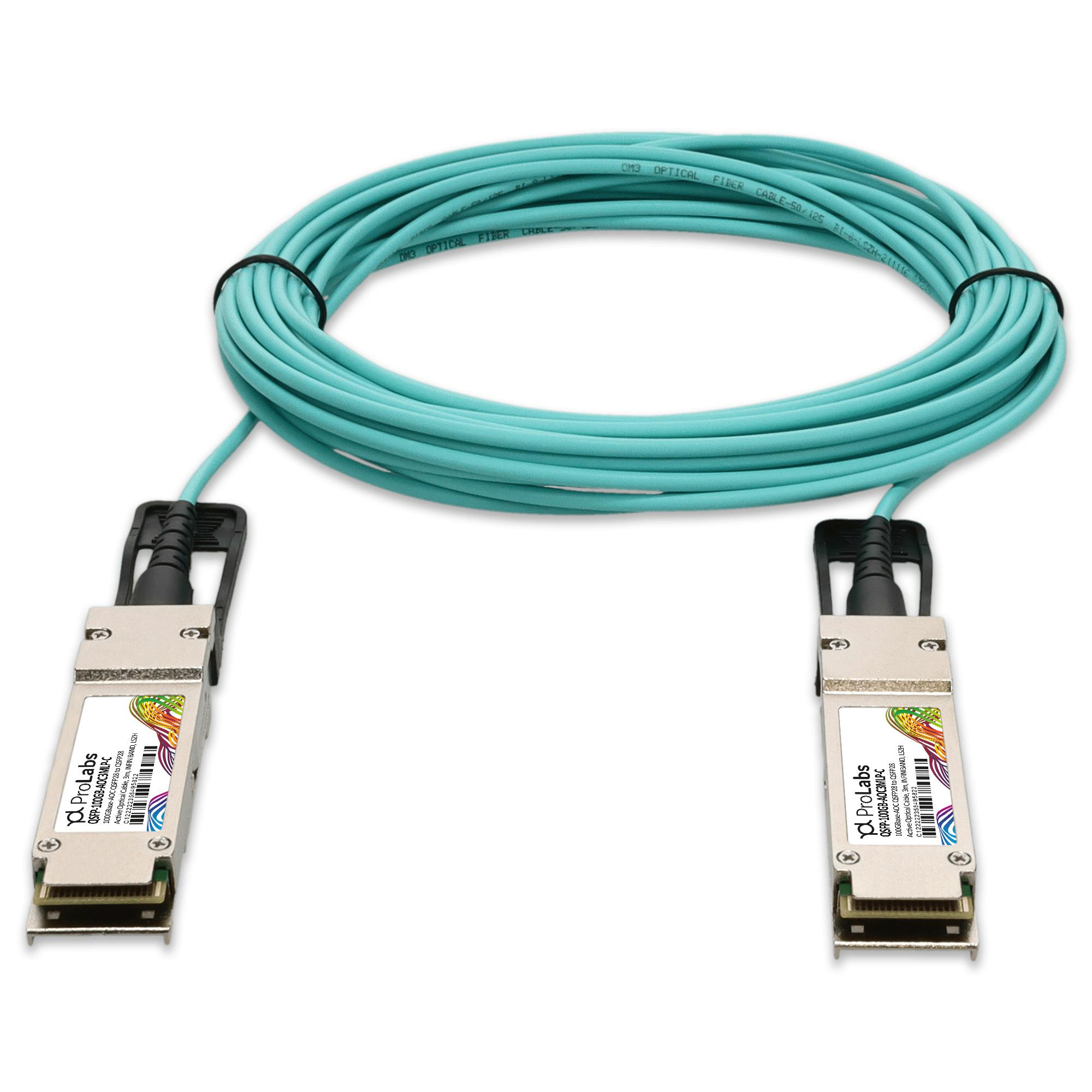 QSFP-100GB-AOC3MLP-C Industry Standard Compatible DACs & AOC - Prolabs