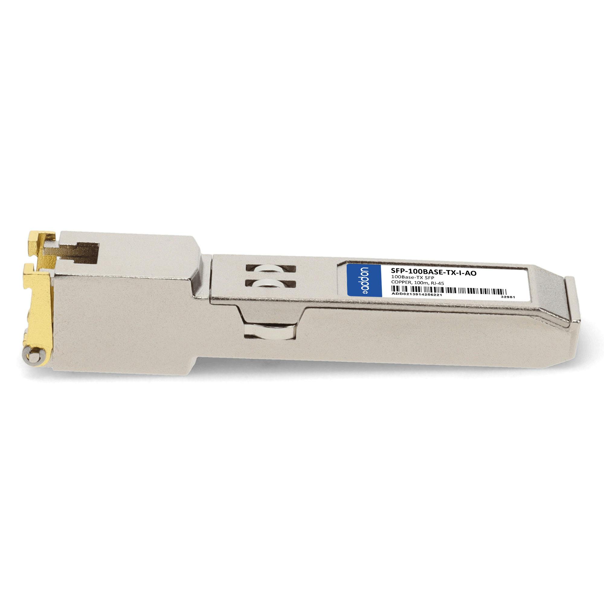 SFP-100BASE-TX-I-AO | Industry Standard |… - AddOn Networks