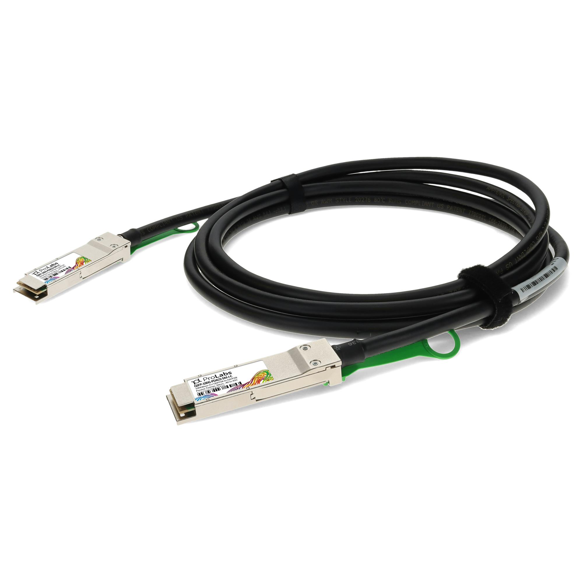 QSFP-100G-PDAC0-5M-I-C Industry Standard Compatible DACs & AOC - Prolabs